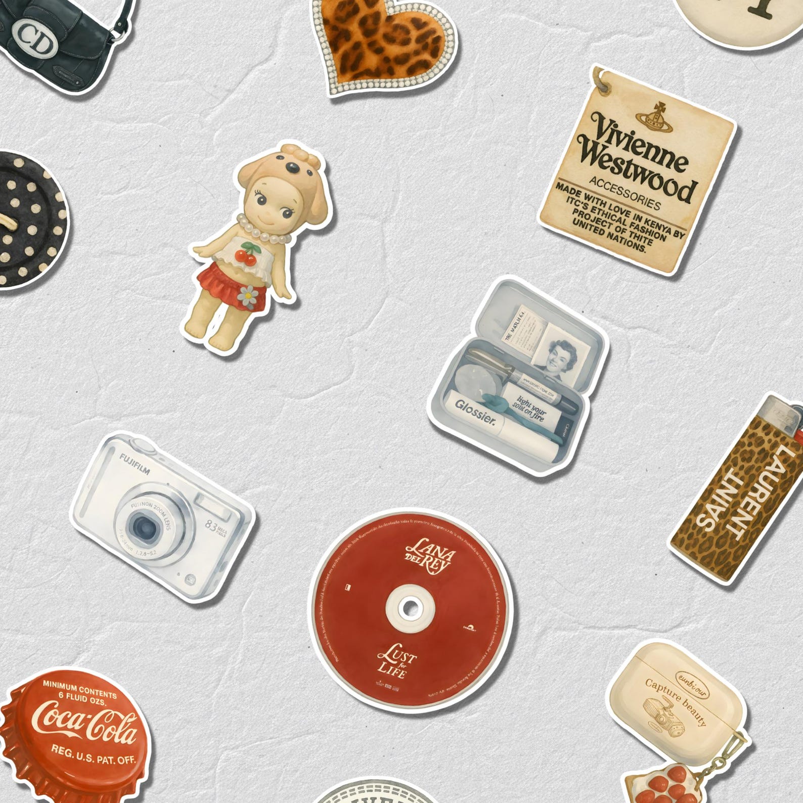 Y2K Sticker Bundle – NYC 2000s Sticker Pack Digital Download, Clipart ...