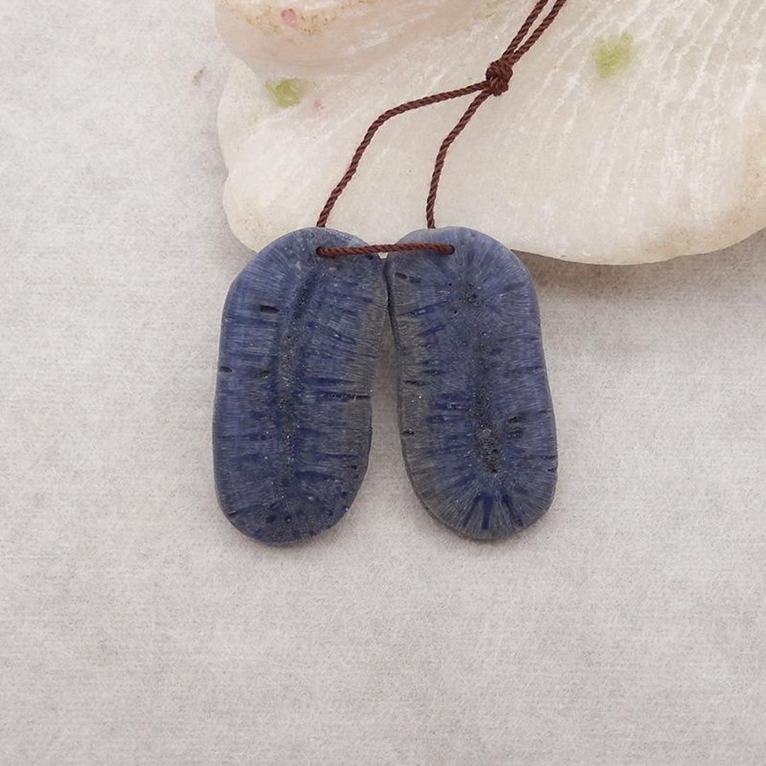 Nugget (rough Sides) Natural Blue Jasper Gemstone Earring Beads ...