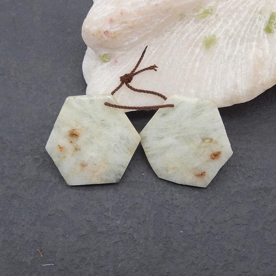 Nugget rough Sides Natural Blue Aquamarine Gemstone Earring Beads ...