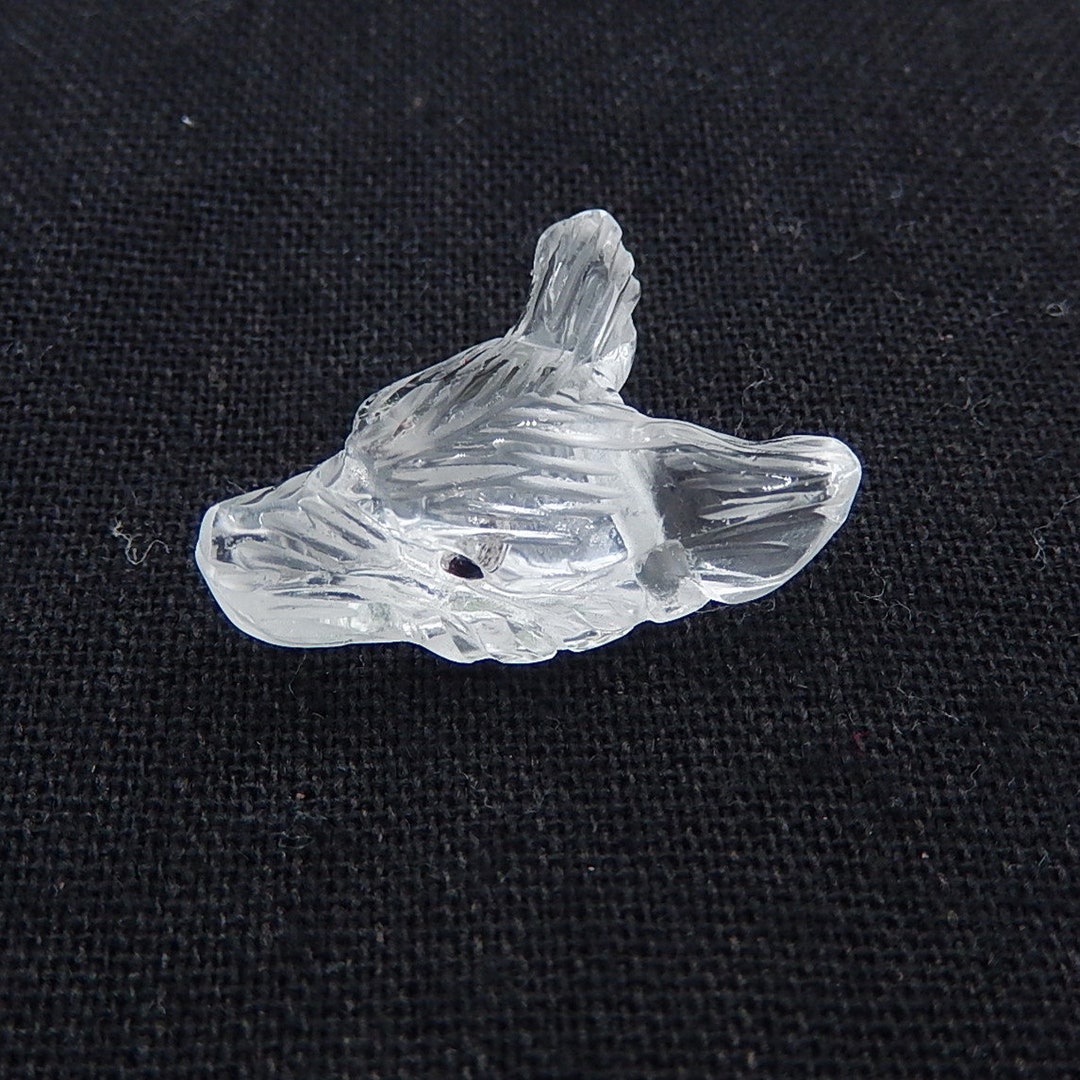 Wholesale White Quartz Wolf .handcarved White Quartz Wolf Head Pendant ...