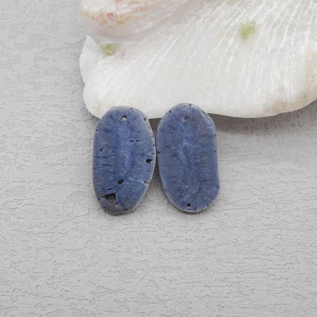 Nugget (rough Sides) Natural Blue Jasper Gemstone Earring Beads ...