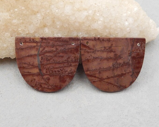 Today on Sale! Natural Stone Chohua Jasper Double Hole Gemstone Earring ...
