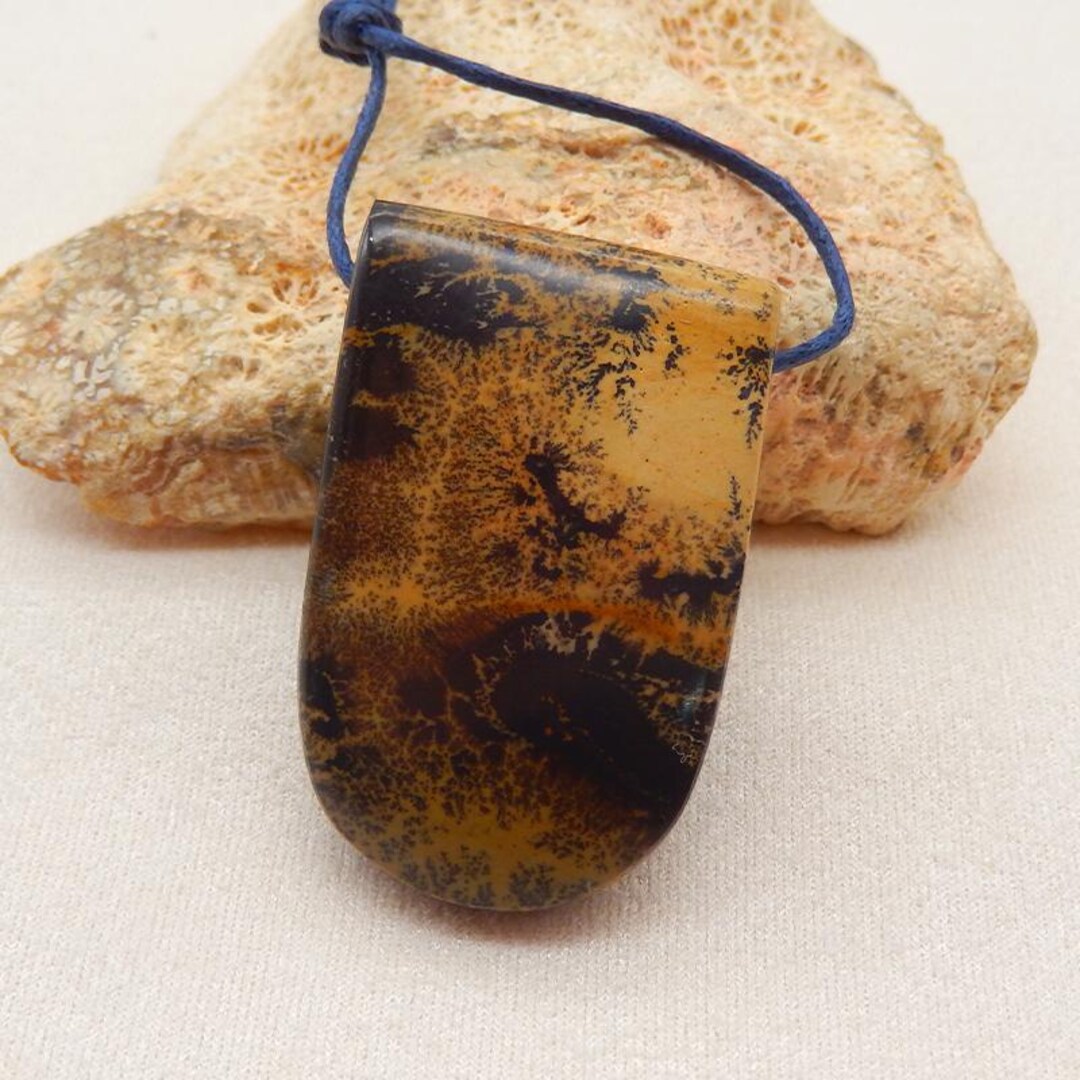 Natural Chohua Jasper Stone Pendant, Chinese Dendritic Jasper ...