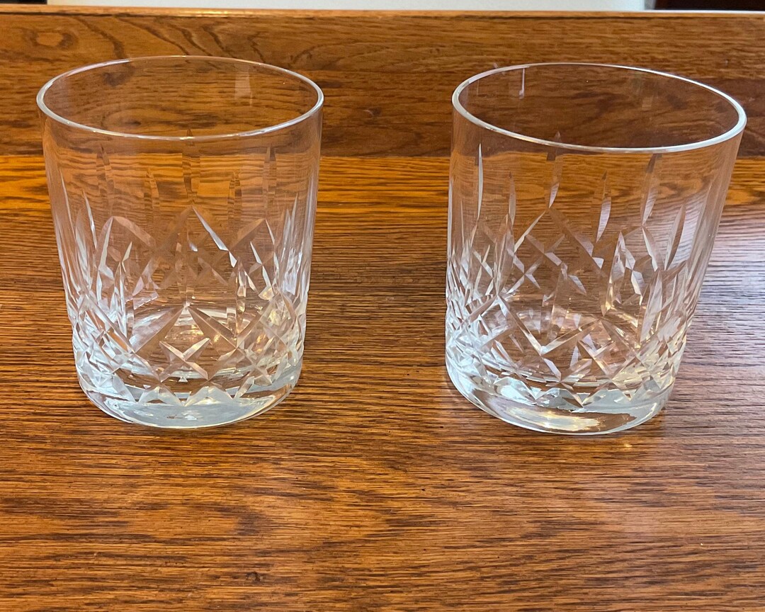 Cavan Innisfree Whiskey Glass Irish Crystal Lowball Cut Glass Vintage ...
