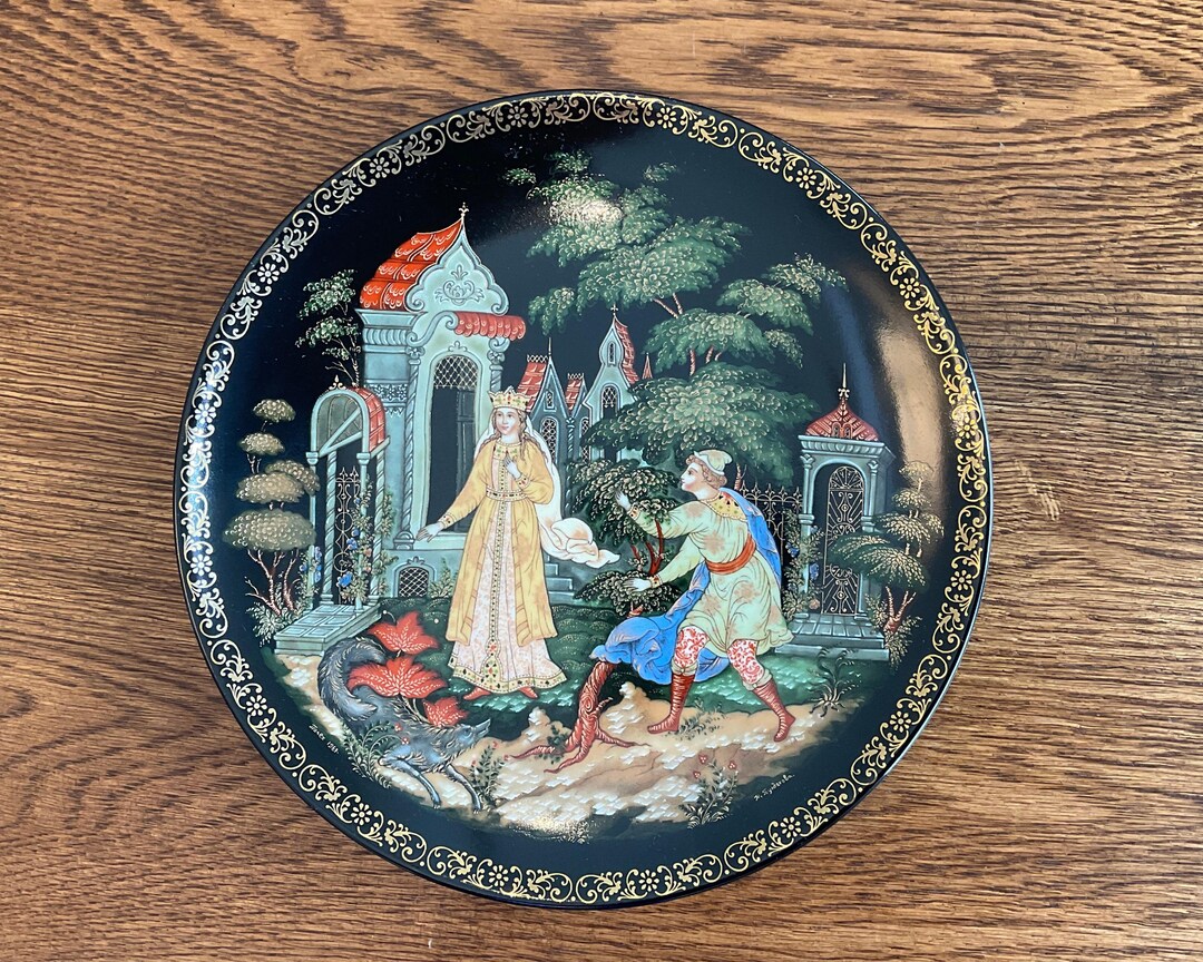 Vintage Russian Legends Elena the Fair Collector Plate Tianex Firebird ...