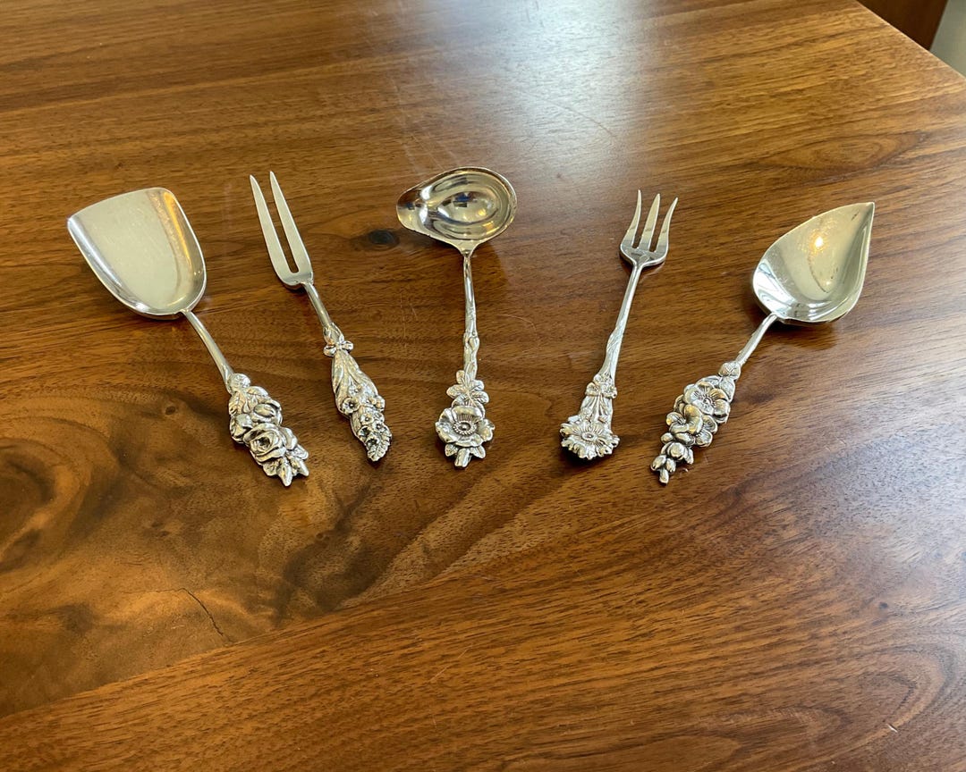 Reed & Barton Harlequin Silverplate Condiment Server Jelly Spoon Lemon ...