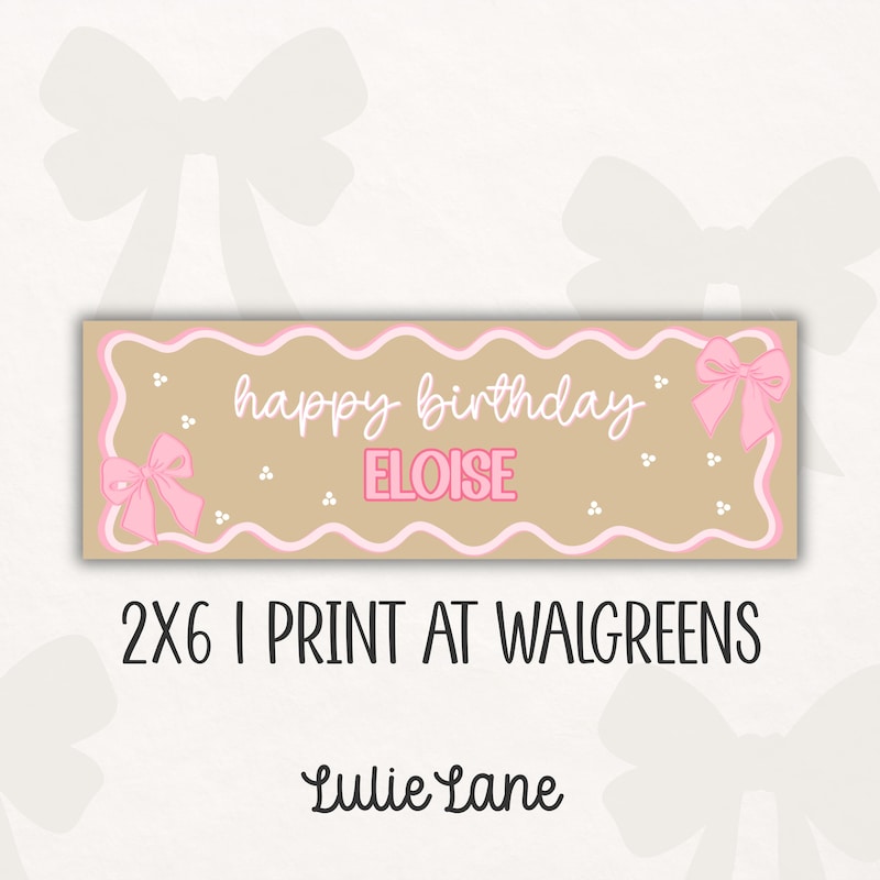 Face Banner Bow - Etsy