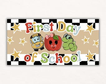 First Day of School Banner - Etsy