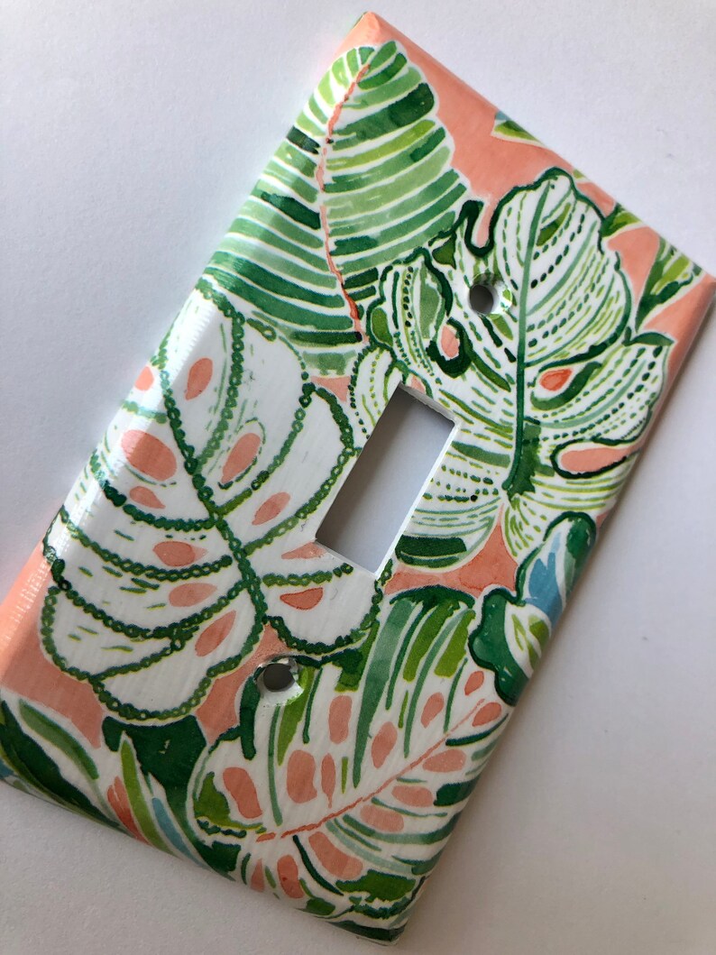 Variegated Monstera Light Switch Cover - Etsy