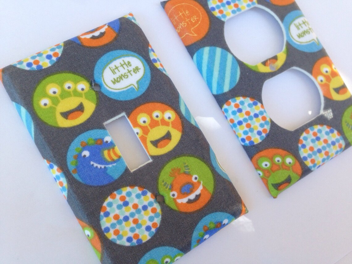 Monster Light Switch Cover / Monster Outlet Cover / Monster | Etsy