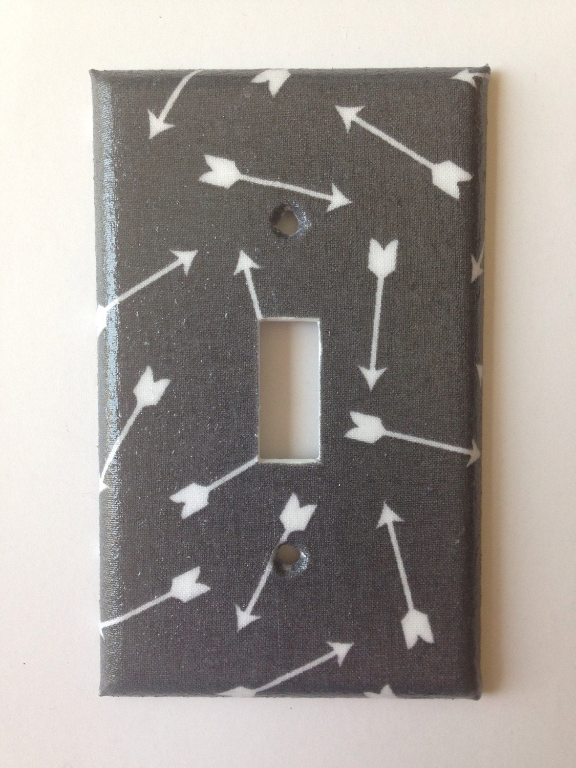 Arrow Decor Single Light Switch Cover Gray Arrow Decor Arrow - Etsy