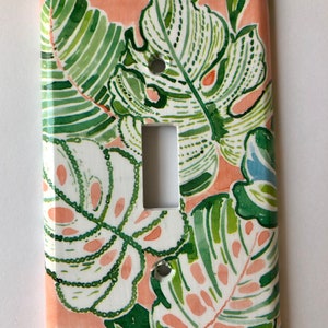 Variegated Monstera Light Switch Cover - Etsy