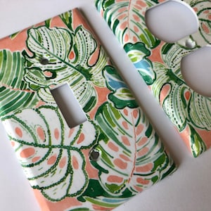 Variegated Monstera Light Switch Cover - Etsy