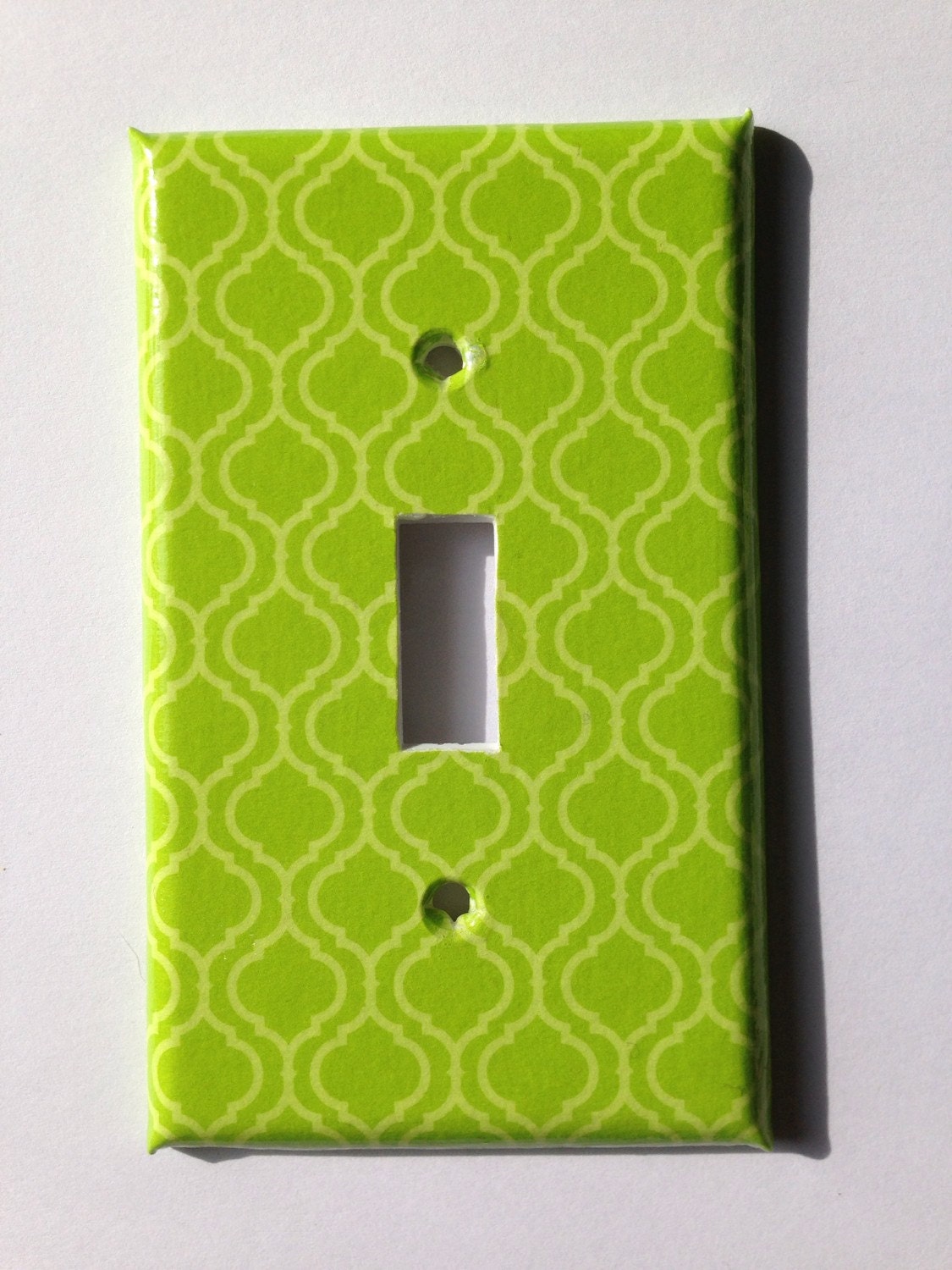 Lime Green Quatrefoil Single Light Switch Cover / Lime Green | Etsy