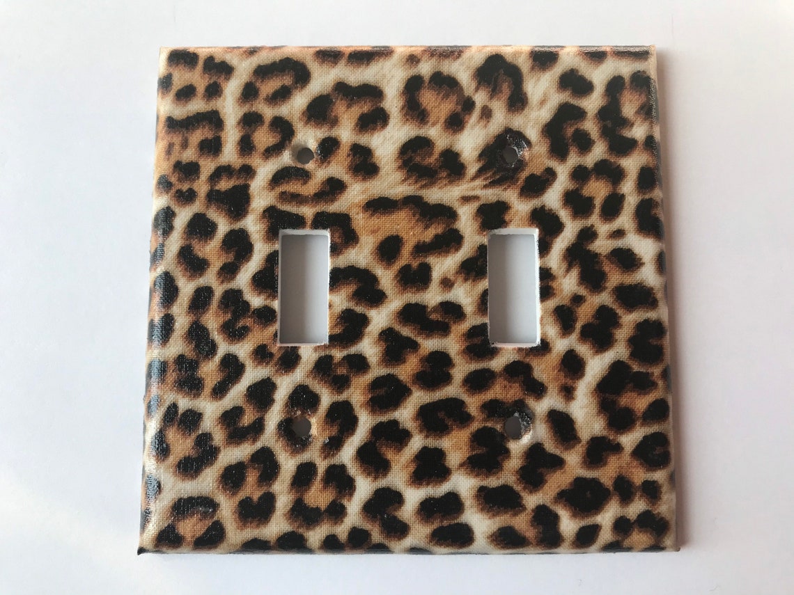 Leopard Light Switch Plate / Leopard Cheetah Print Single Light Switch ...