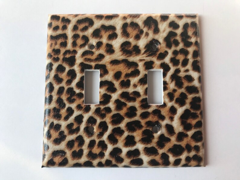 Leopard Print Light Switch Plate, Handmade Home Decor - Etsy