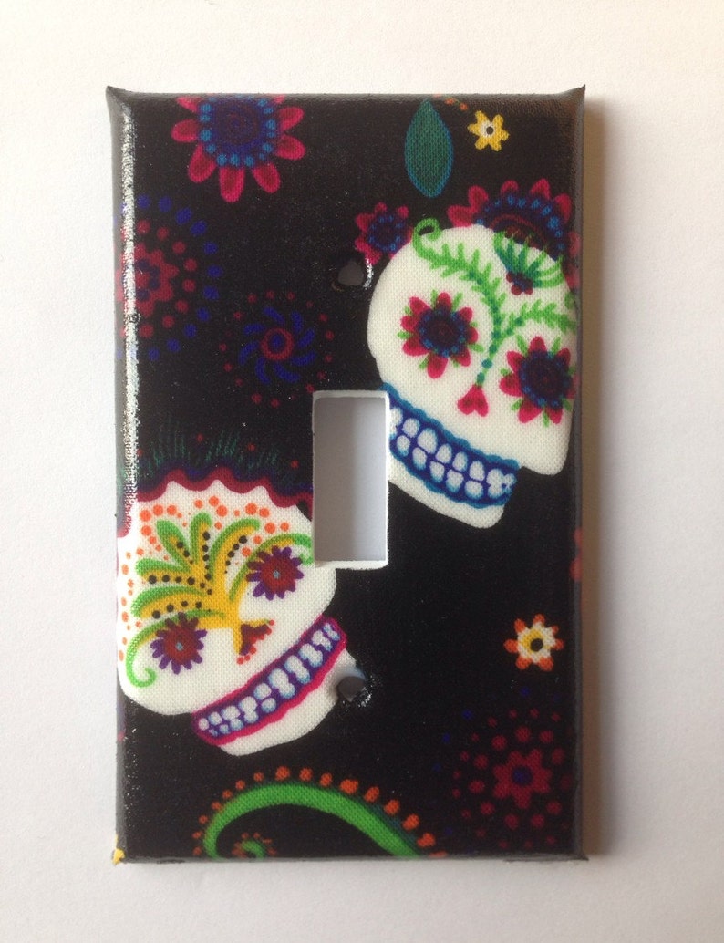 Sugar Skull Light Switch Plate Cover Set / Day of the Dead / - Etsy