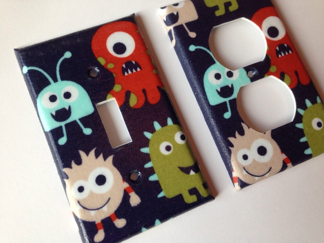 Monster Light Switch Plate / Monster Outlet Cover / Monster Bedroom ...