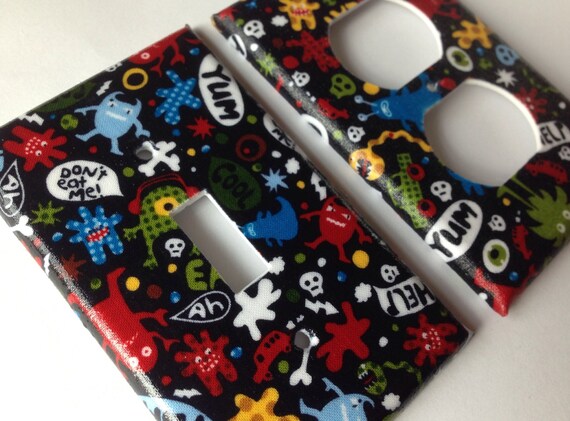Monster Light Switch Cover / Monster Nursery Decor / Boys | Etsy