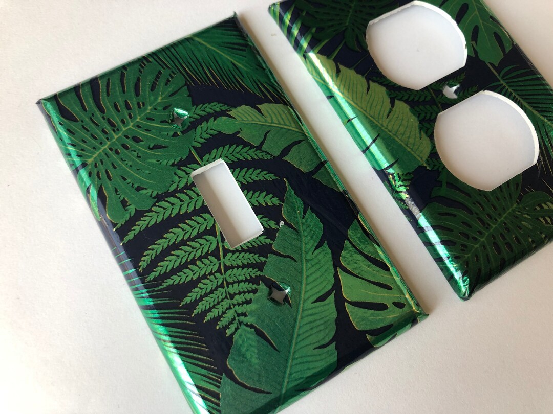 Tropical Monstera Light Switch Cover Dark Academia Gothic Maximalist - Etsy