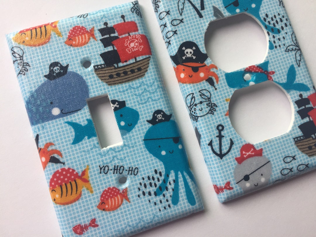 Pirate Room Decor, Light Switch Cover, Nautical Nursery Decor, Pirate ...