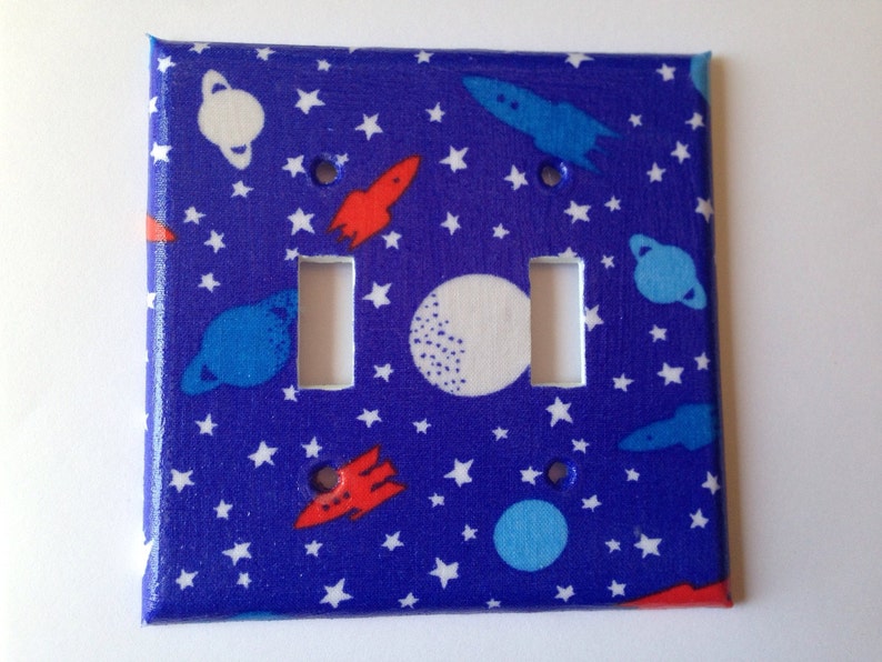 Rocket Ship Light Switch Plate/ Spaceship Bedroom / Boy Room | Etsy