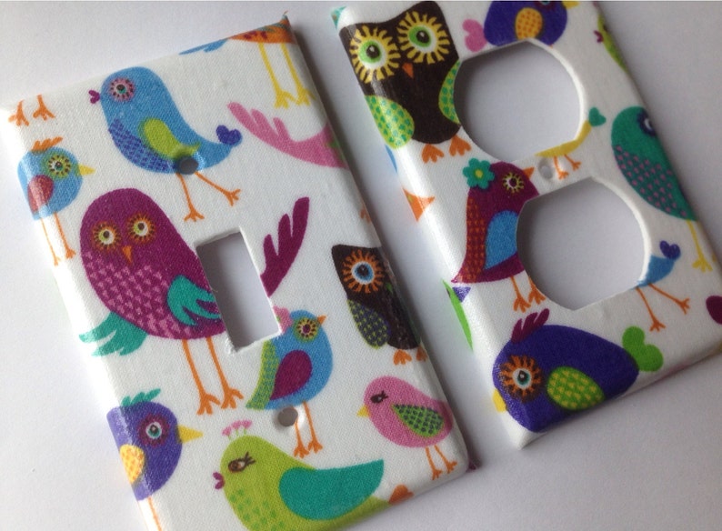 Birds Light Switch Plate / Bird Single Light Switch Plate - Etsy