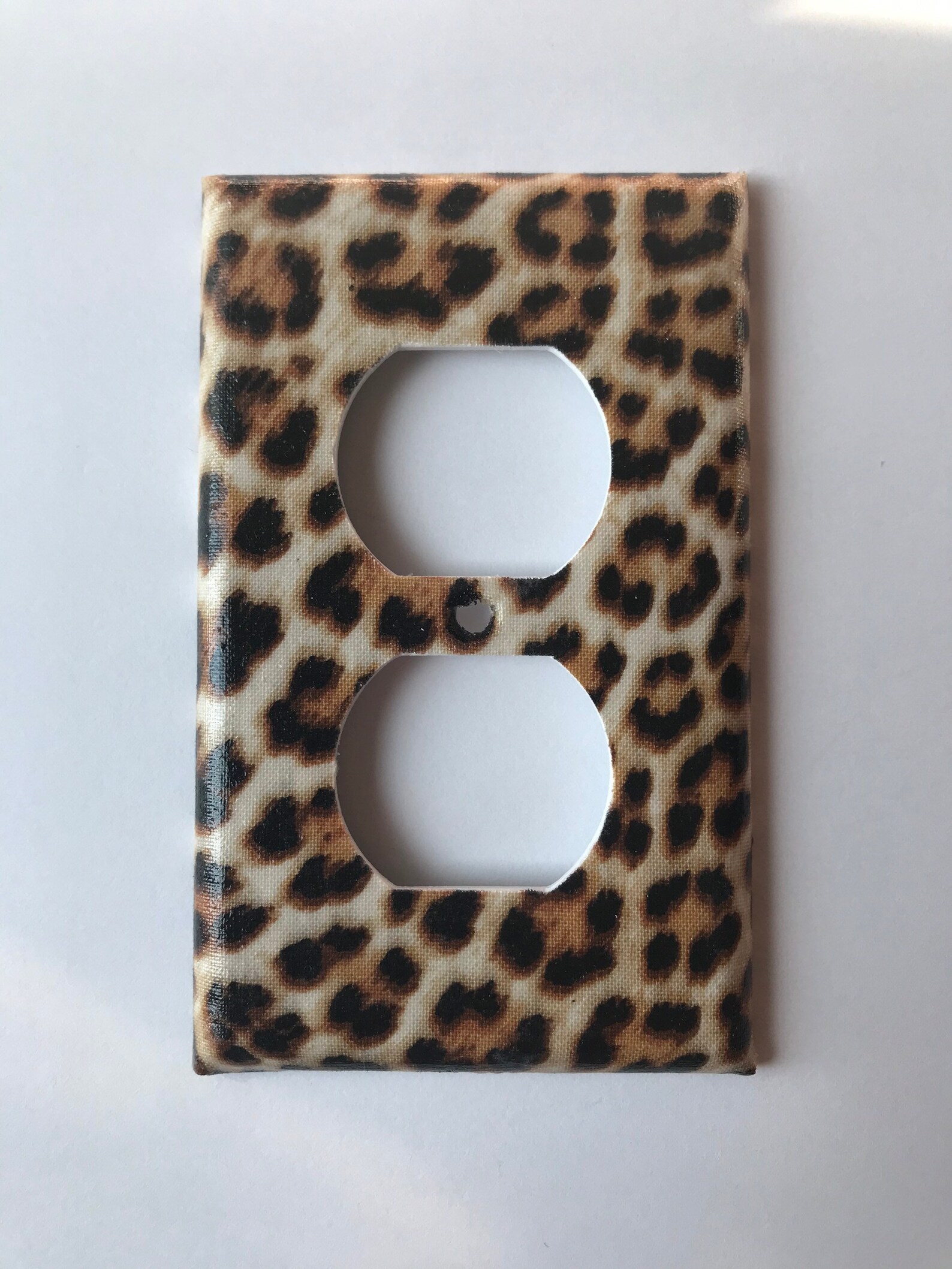 Leopard Print Light Switch Plate, Handmade Home Decor - Etsy