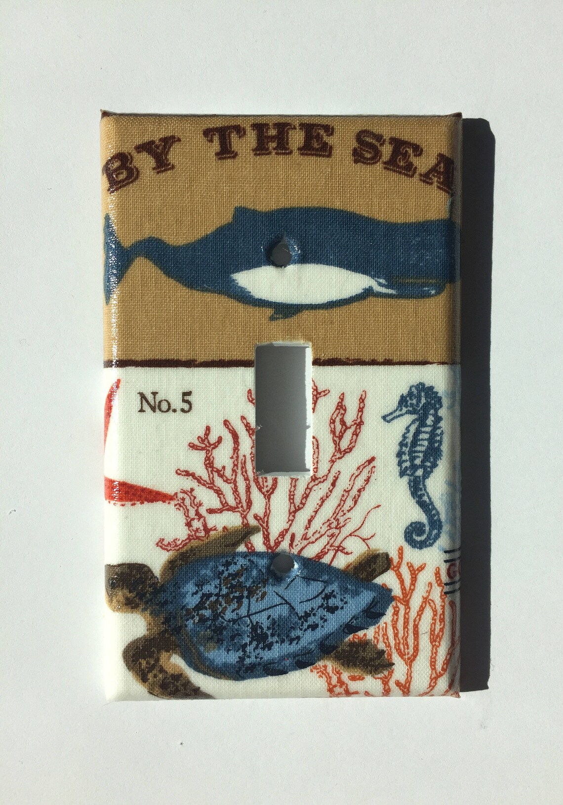 Whale Nautical Light Switch Plate Cover, Nautical Bedroom Decor ...