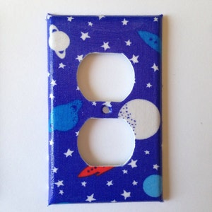 Rocket Ship Light Switch Plate/ Spaceship Bedroom / Boy Room Decor ...
