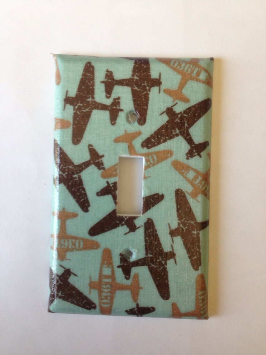 Airplane Light Switch Plate / Retro Airplanes Single Light | Etsy