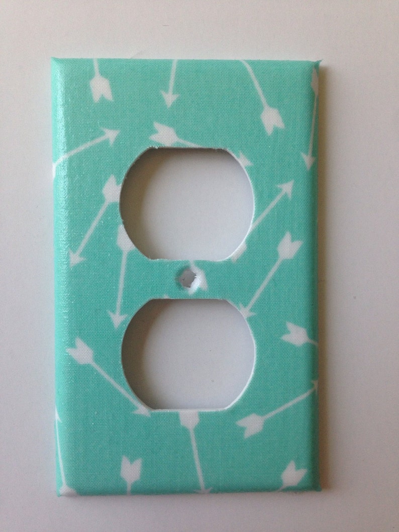Arrow Decor Single Light Switch Cover / Aqua Arrow Decor / | Etsy