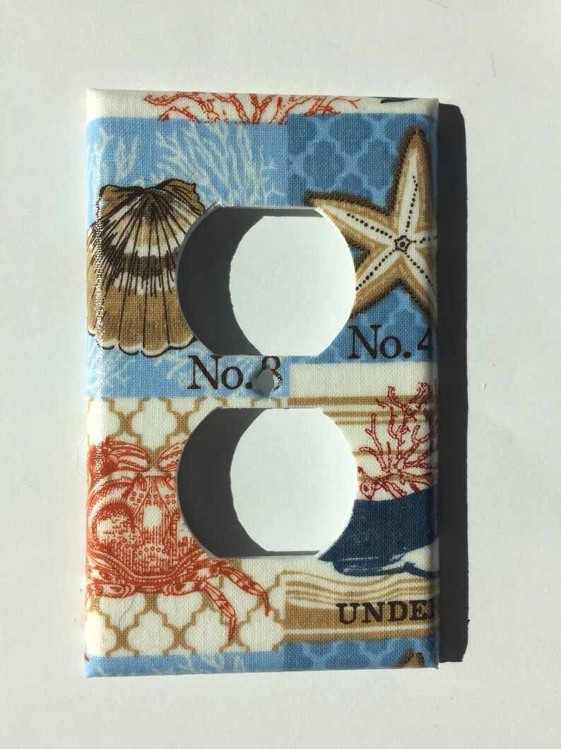 Whale Nautical Light Switch Plate Cover, Nautical Bedroom Decor ...