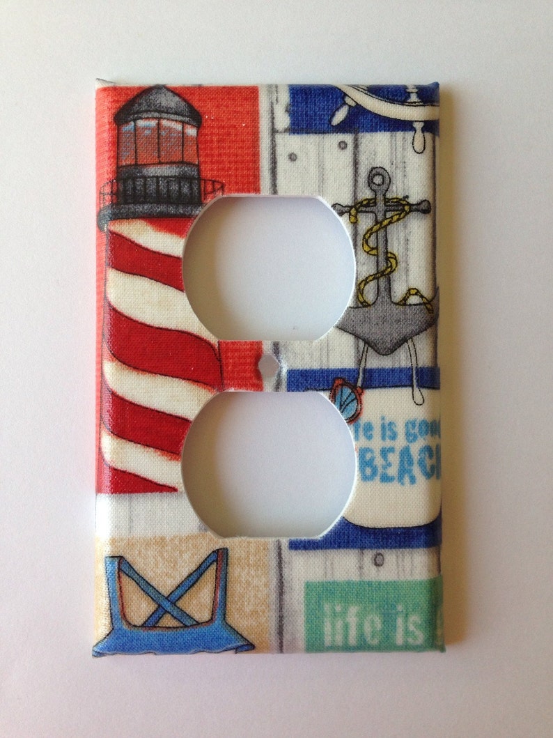 Crab Shack Nautical Single Light Switch Plate Cover / Nautical | Etsy
