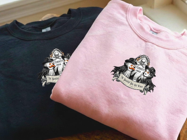 Western Ghost Couple Sweatshirt, Spooky Anniversary Valentines Gift - Etsy