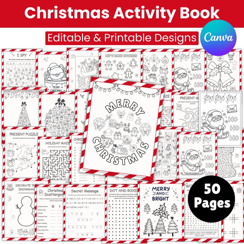 Printable Holiday Packet - Etsy