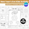 2026 Crown Craft for Kids | Printable New Year Headband | Color & Black ...