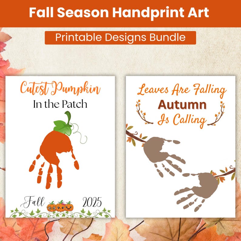 10 Printable Fall Handprint Crafts for Kids | Thanksgiving Handprint ...