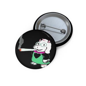 Ralsei Enamel Pin, Custom Pin Buttons for Indie Game Fans, Stoner ...