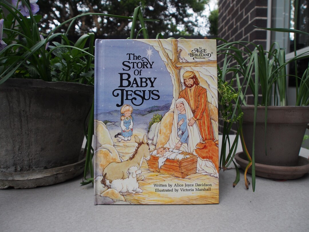The Story of Baby Jesus, Children's Vintage 1980s Illustrated Alice in ...