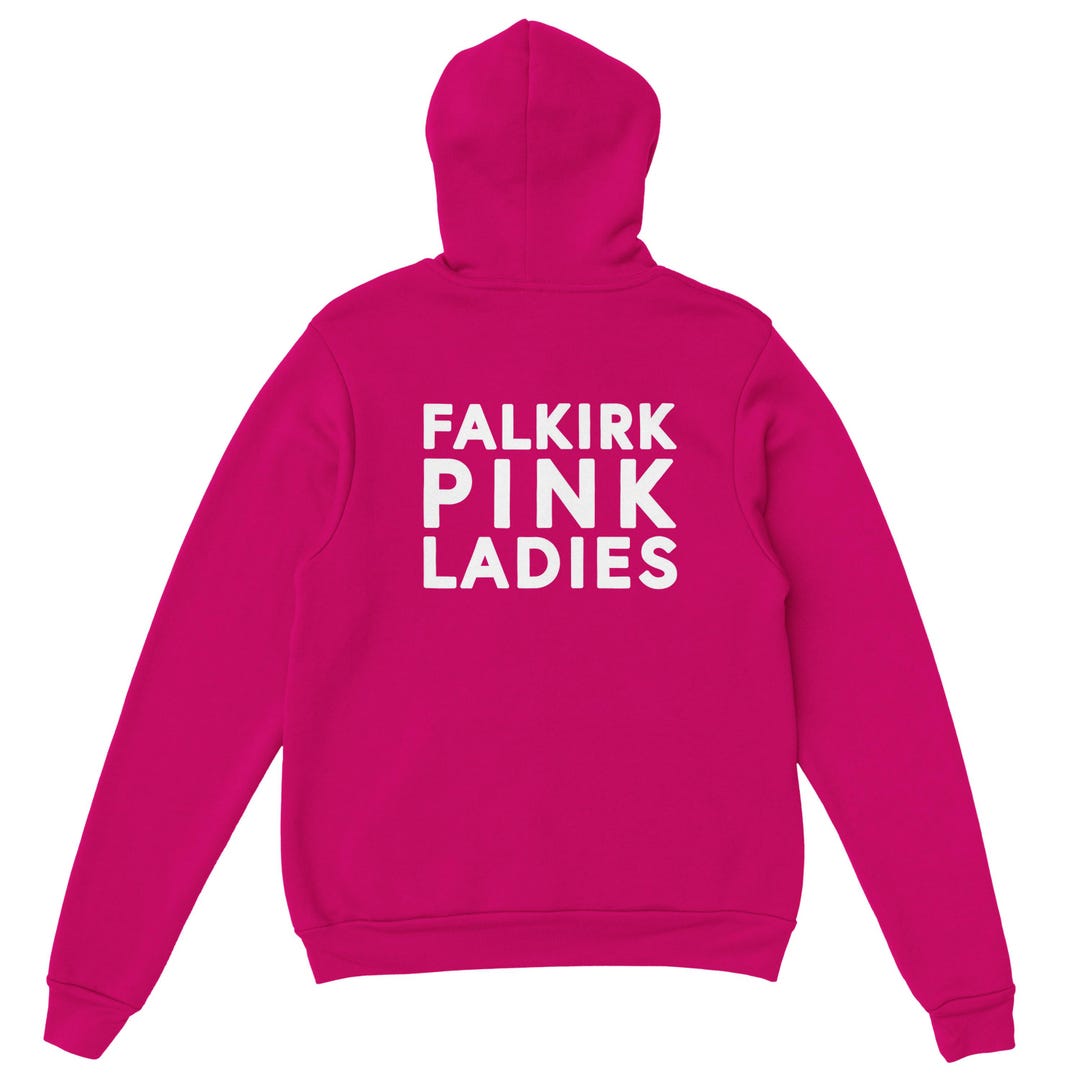 Falkirk Pink Ladies, Pink Lady Union Jack Flag Hoodie, United Kingdom ...