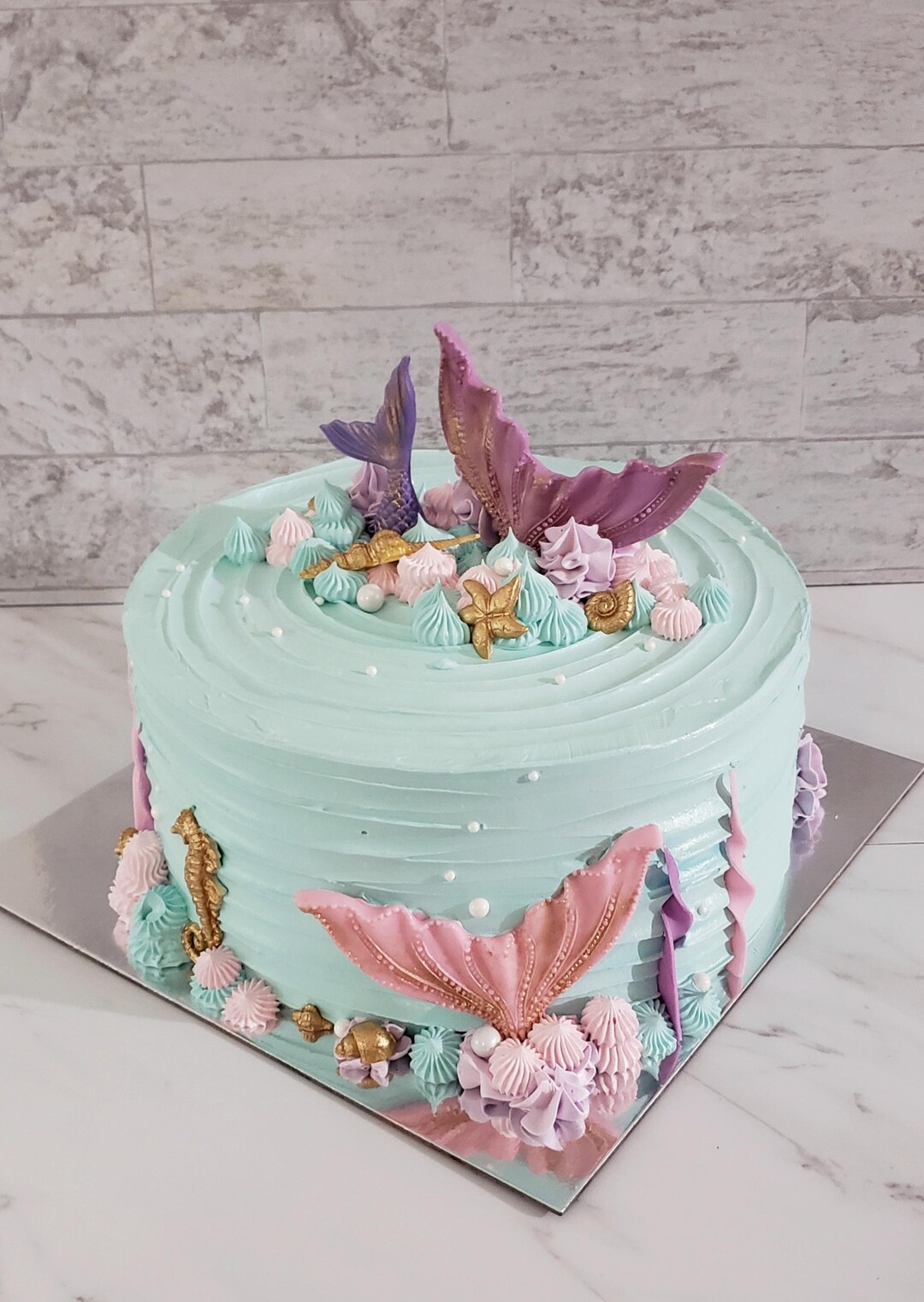 Mermaid Fondant Cake Topper. Beautifully Crafted Mermaid Cake Topper ...