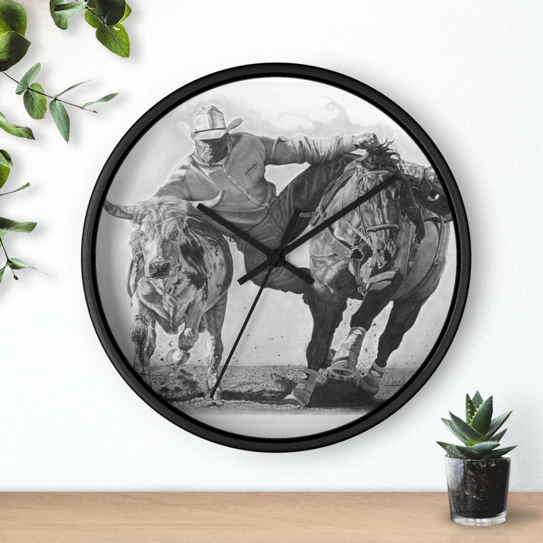Cowboy Life # 1 ,wall Clock - Vintage Farmhouse Decor, Country Home ...
