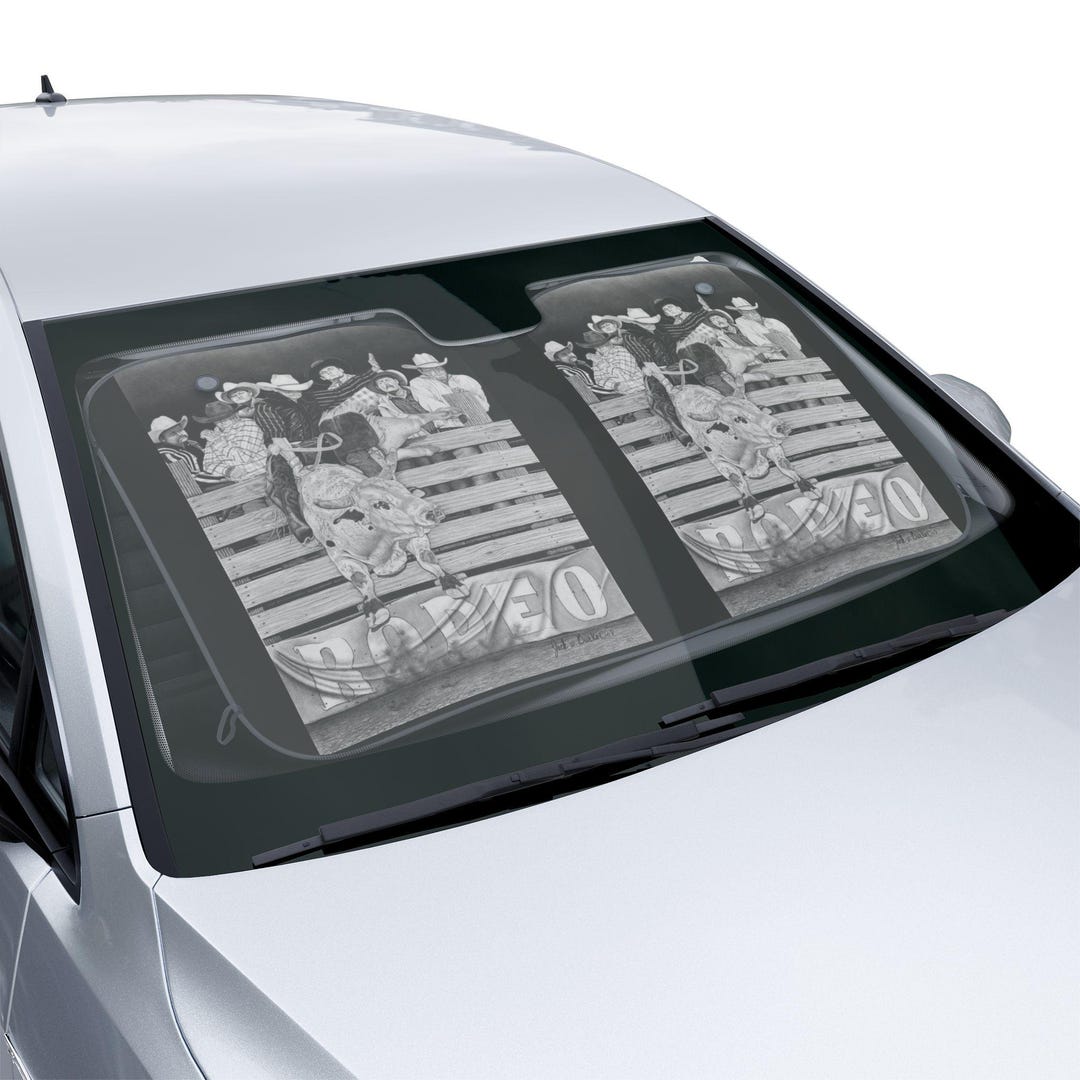 Western Ranch Rodeo Car Windshield Sun Shade (30'' X 55'') - Etsy
