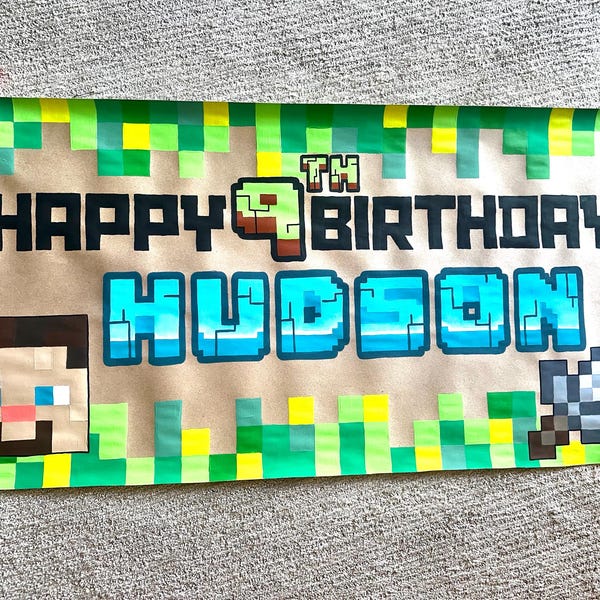 Mincraft Painting - Etsy