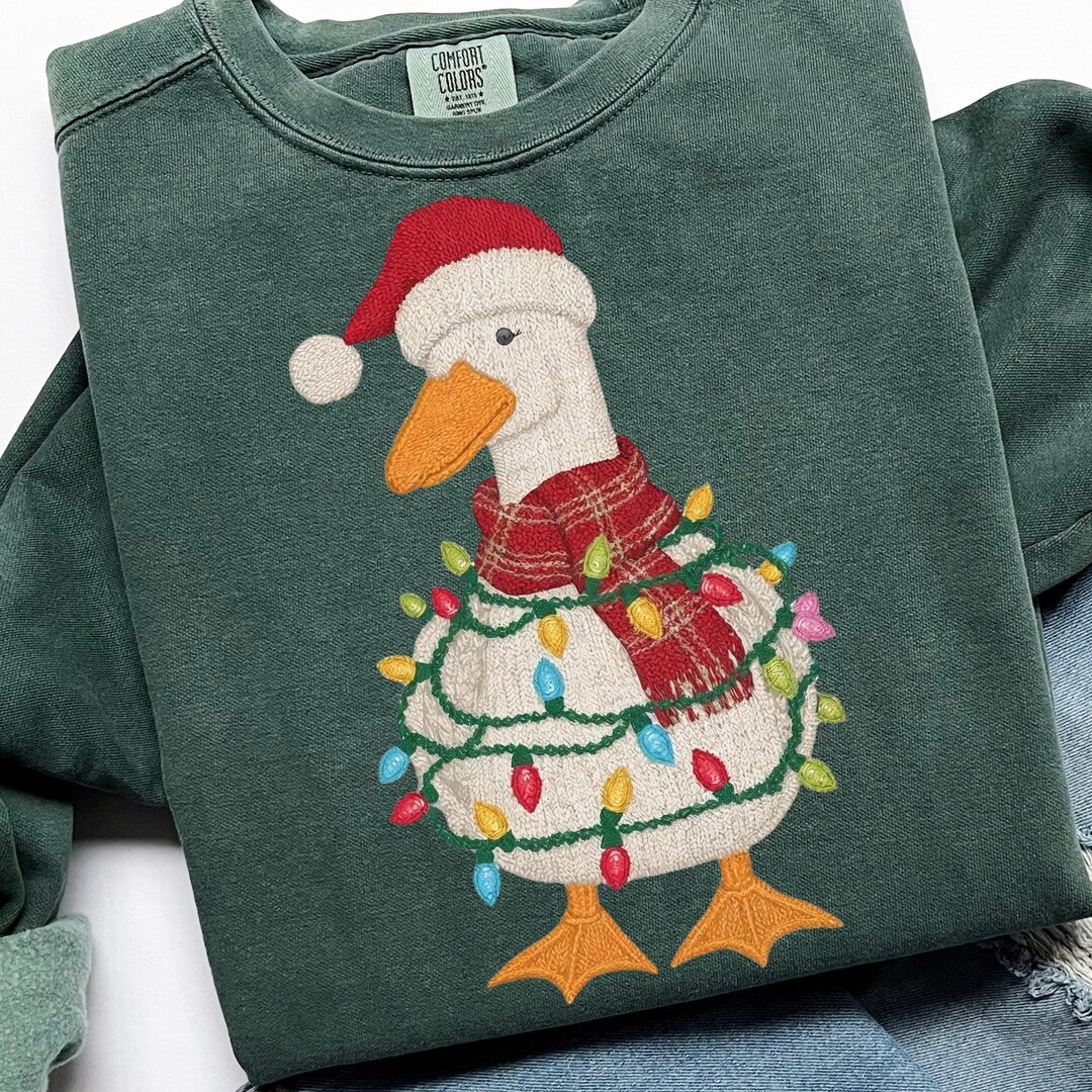 Latch Hook Crochet Christmas Goose Png, Faux Knit Yarn Goose PNG ...