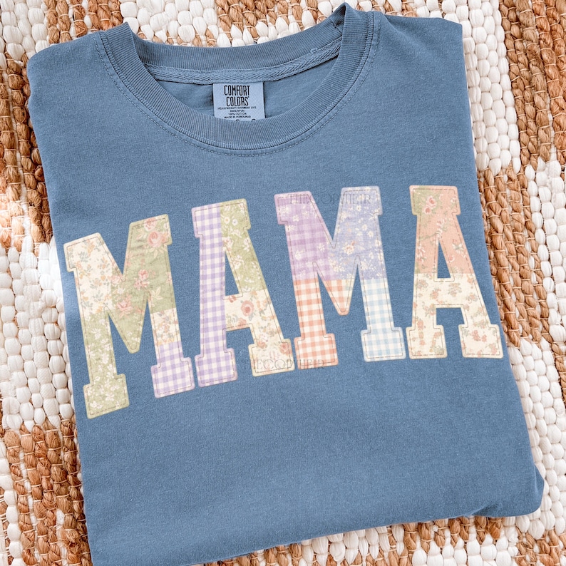 Faux Quilted Mama Png, Grandmacore Mother Sublimation Design, Faux ...