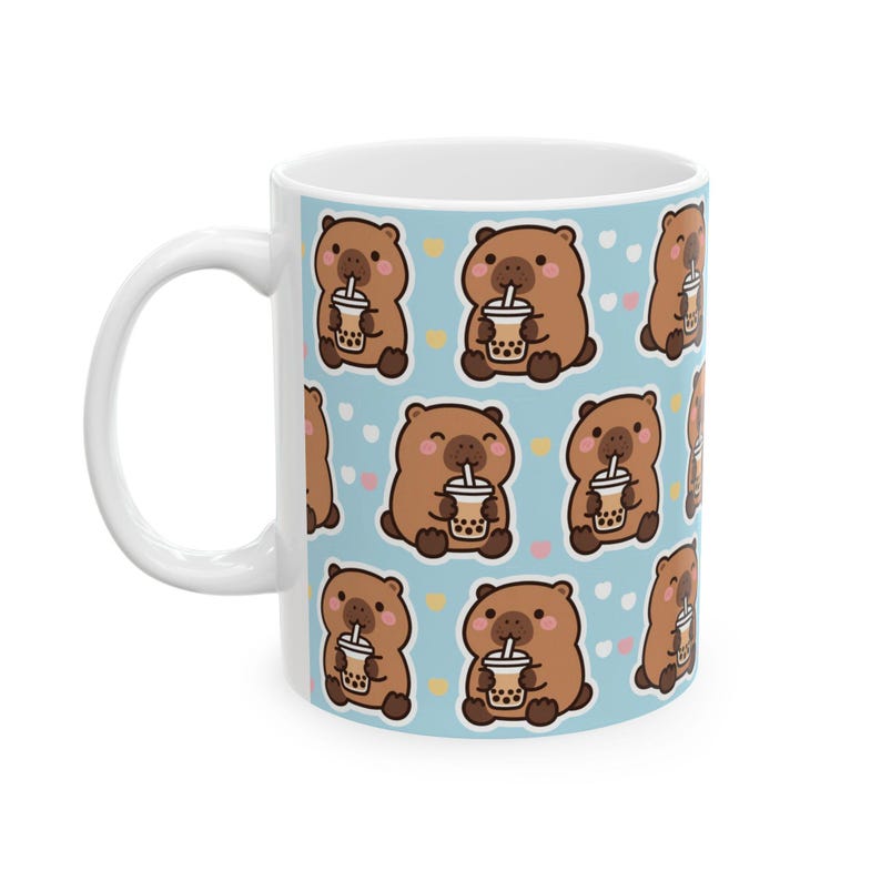 Cute Capybara Mug, Funny Capybara Cup, Capybara Lover Gift, Animal Mug ...