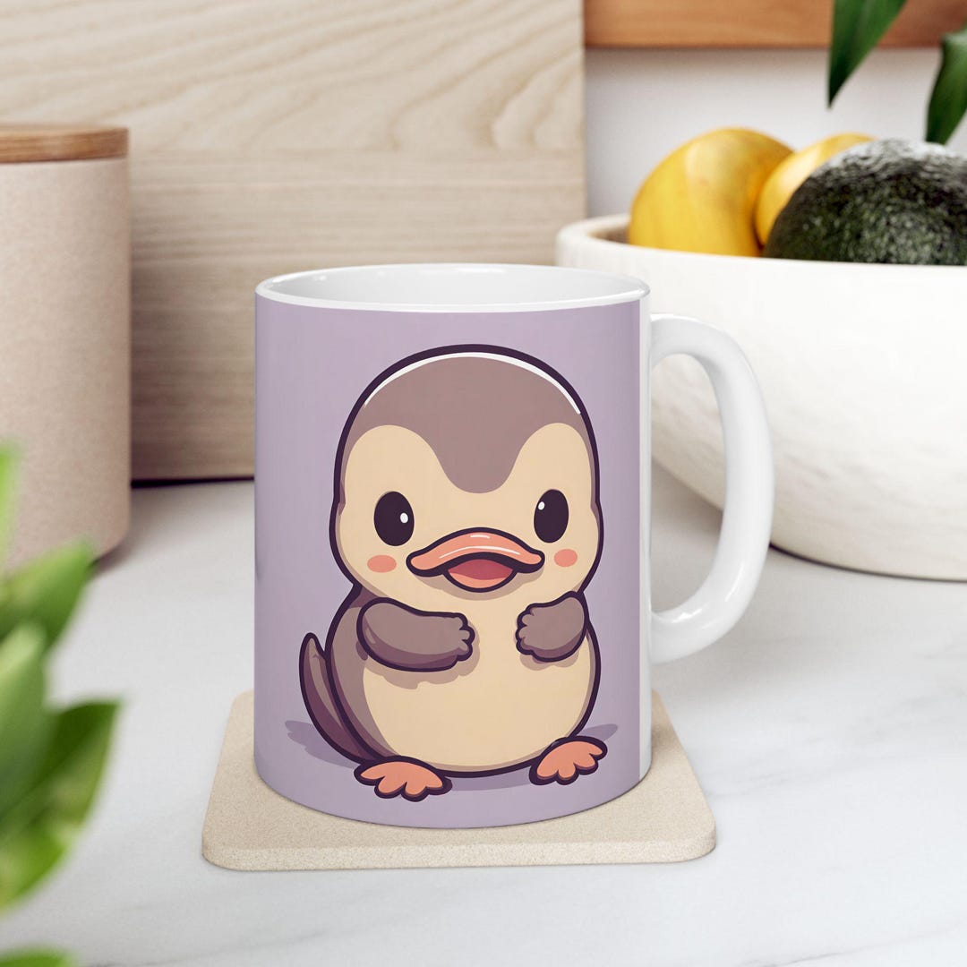 Cute Platypus Mug, Animal Pattern Coffee Cup - Etsy