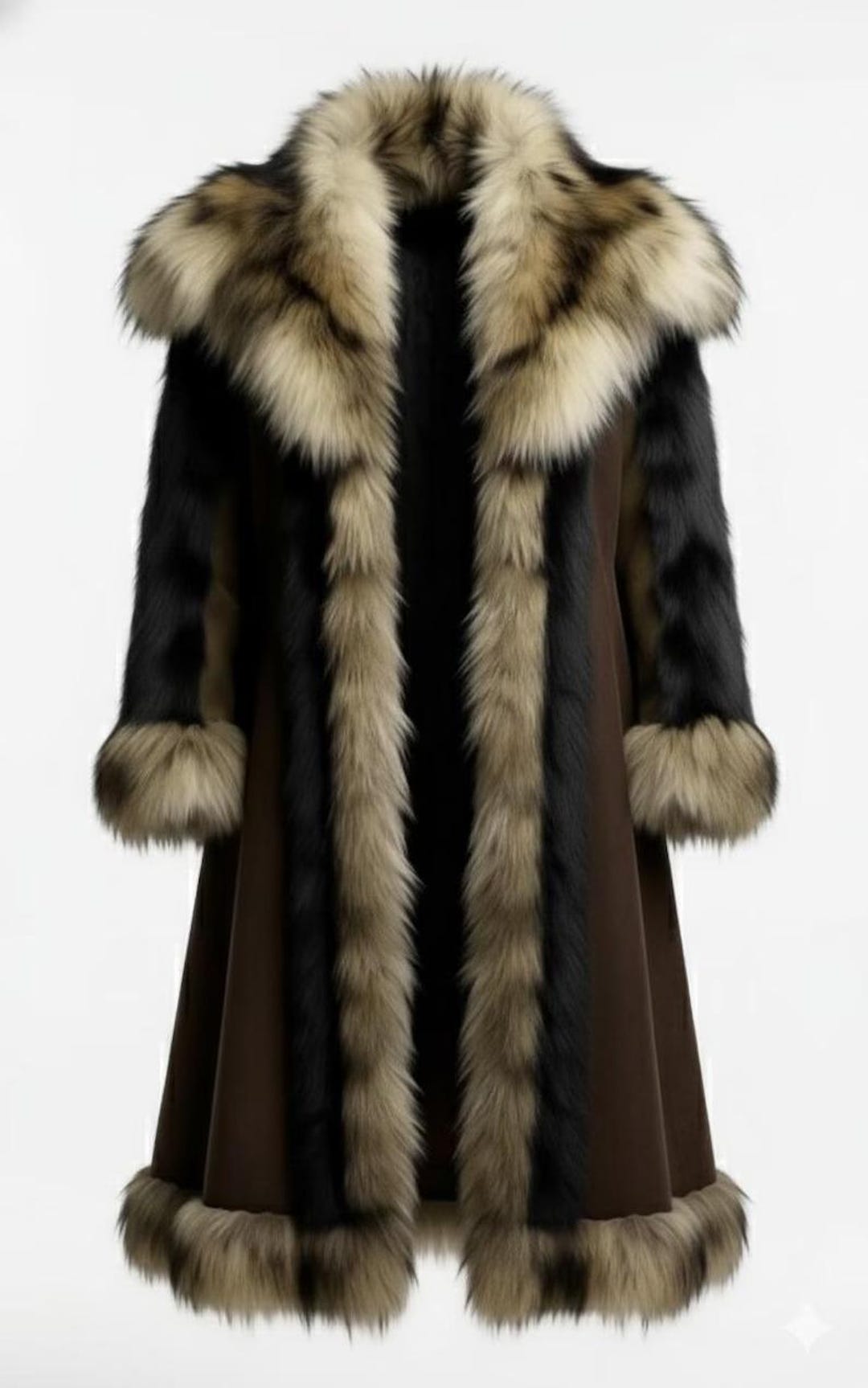 Handmade Medieval Fur Coat | Viking Warrior Costume | Renaissance Fair ...